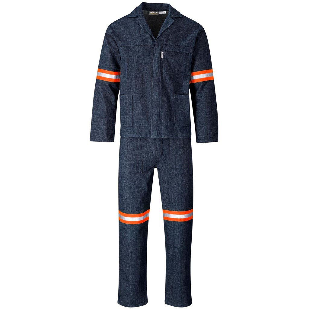 Vintage 100% Cotton Denim Conti Suit - Reflective Arms, Legs & Back ...