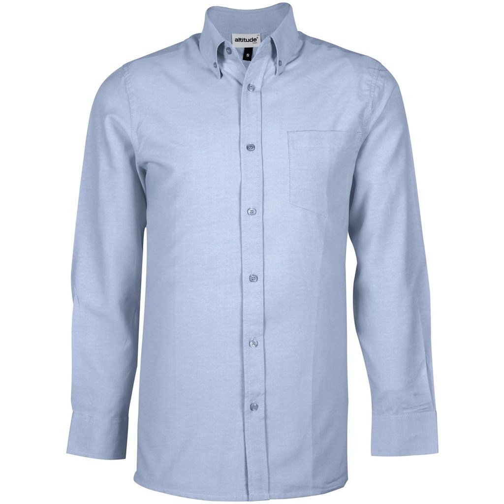 Mens Long Sleeve Oxford Shirt - Light Blue – Sedgars Sport