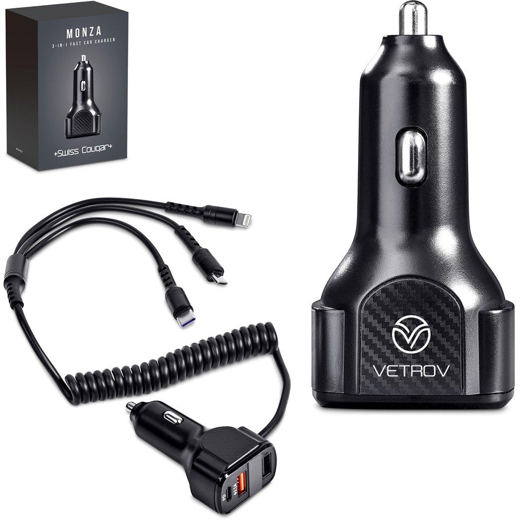 Swiss Cougar Monza 3-in-1 Fast Car Charger – Sedgars Sport
